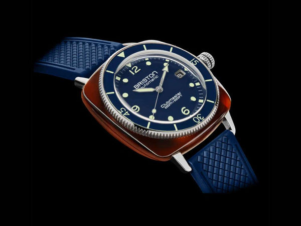 Briston Clubmaster Legend Diver Automatic Watch, Blue, 40 mm, 241740.S ...