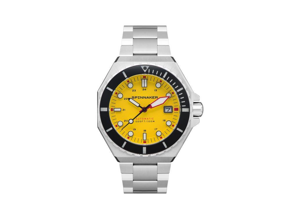Spinnaker Dumas Automatic Watch, Yellow, 44 mm, 30 atm, SP-5081-II ...