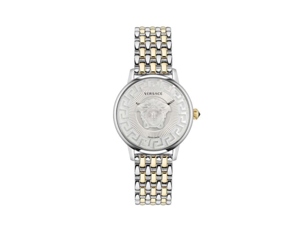 Versace Medusa Alchemy Quartz Watch, Gold, Silver, 38mm, VE6F00423 ...